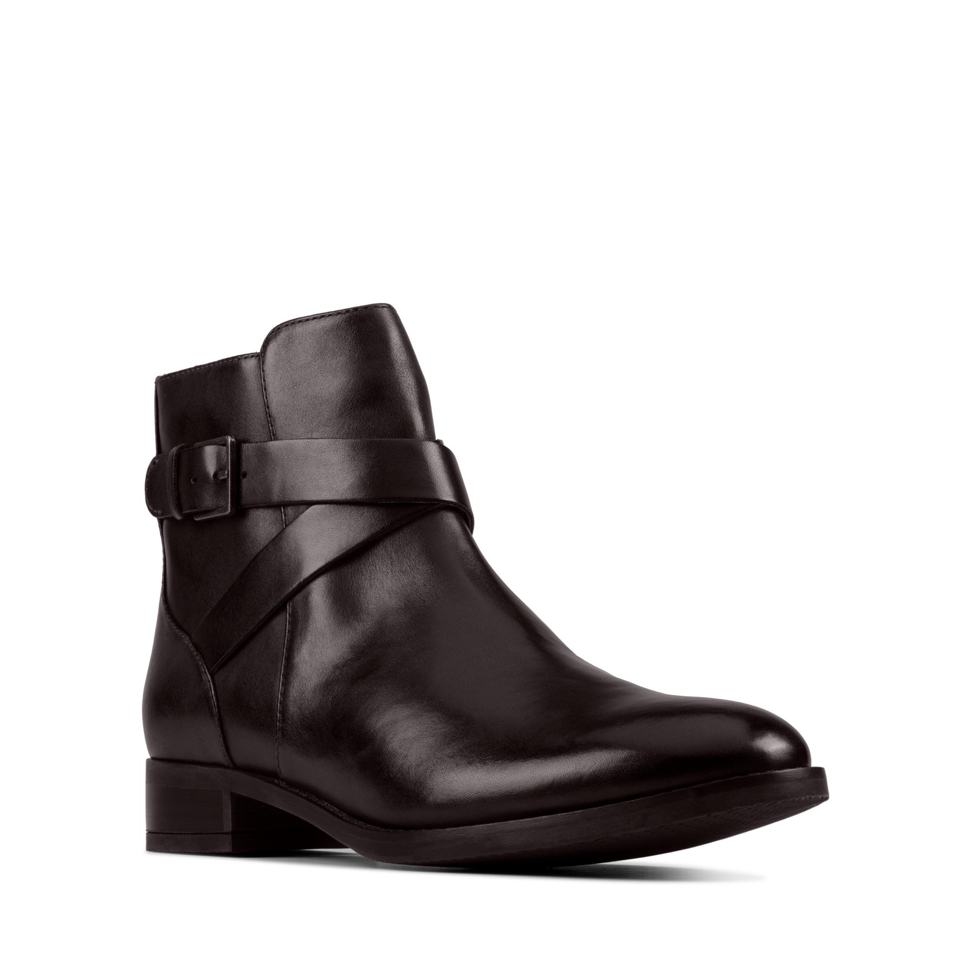 Ботинки женские Clarks Hamble Buckle 26151008 черные 37 EU