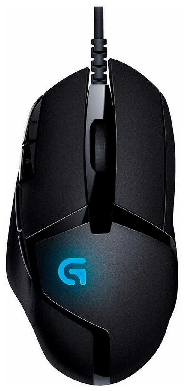 Проводная игровая мышь Logitech G402 Hyperion Fury черный (910-004067)