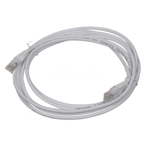 Патч-корд LanMaster вилка RJ-45, вилка RJ-45, кат.5е, ПВХ, 3м, белый [twt-45-45-3.0-wh]