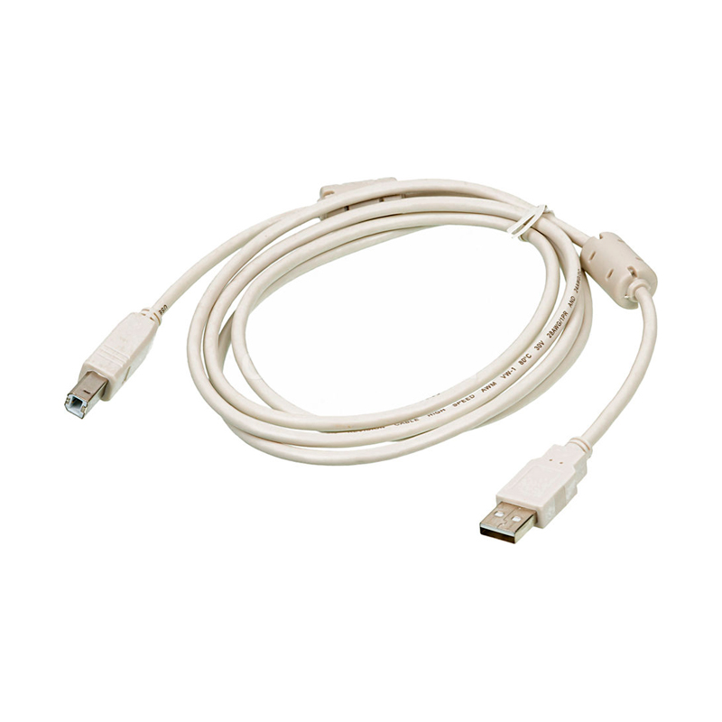 Кабель NoBrand USB A(m)-USB B(m) 1.8м, Grey