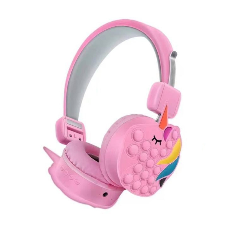 Беспроводные наушники детские Жми сюда Bluetooth 807 Pink (117266724)