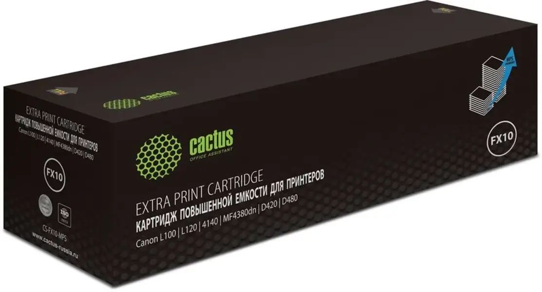 Картридж для лазерного принтера CACTUS (CS-FX10-MPS) черный, совместимый