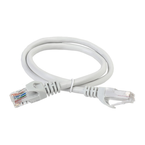 Патч-корд ITK вилка RJ-45, вилка RJ-45, кат.5е, ПВХ, 0.5м, серый [pc01-c5eu-05m]