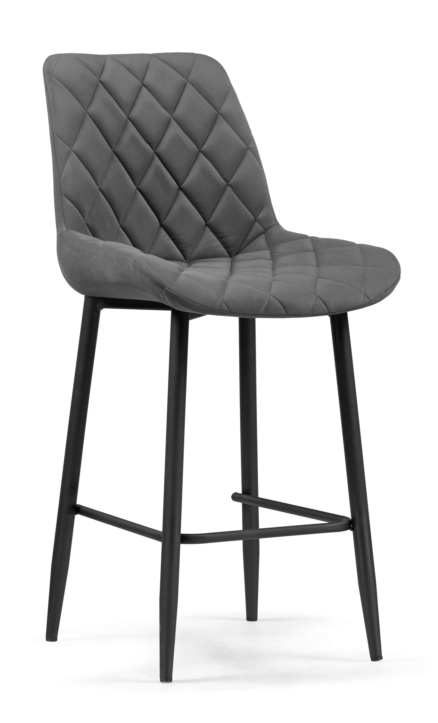 Полубарный стул Мебельные решения Баодин, темно-серый/черный