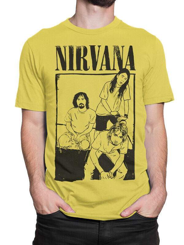 Футболка мужская Dream Shirts Группа Nirvana 1000952-2 желтая M