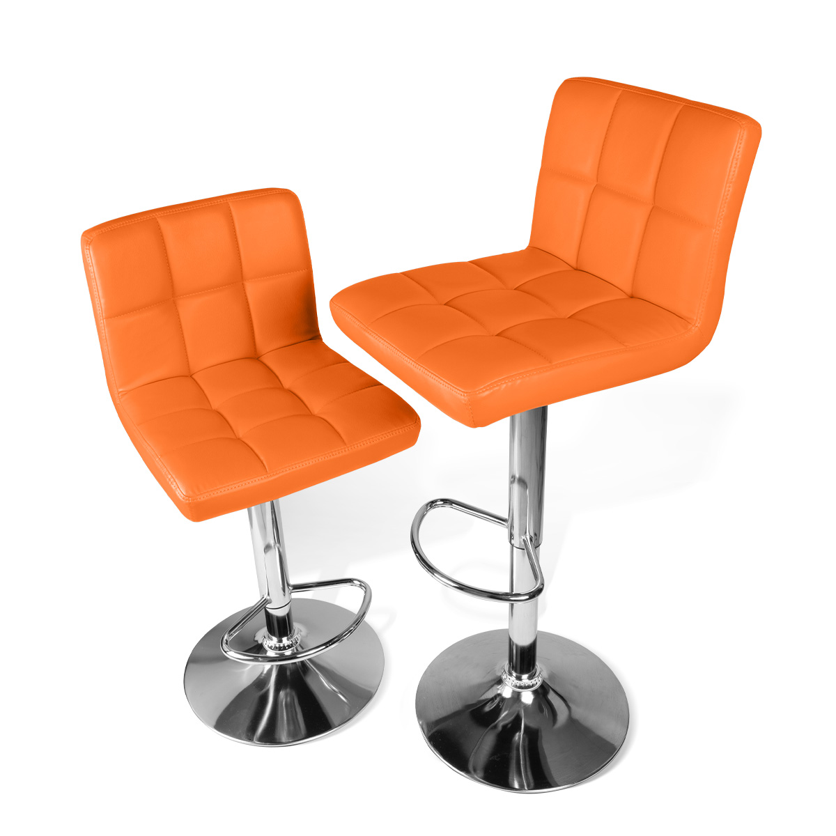 Комплект барных стульев Ergozen Loft 2 шт, оранжевый