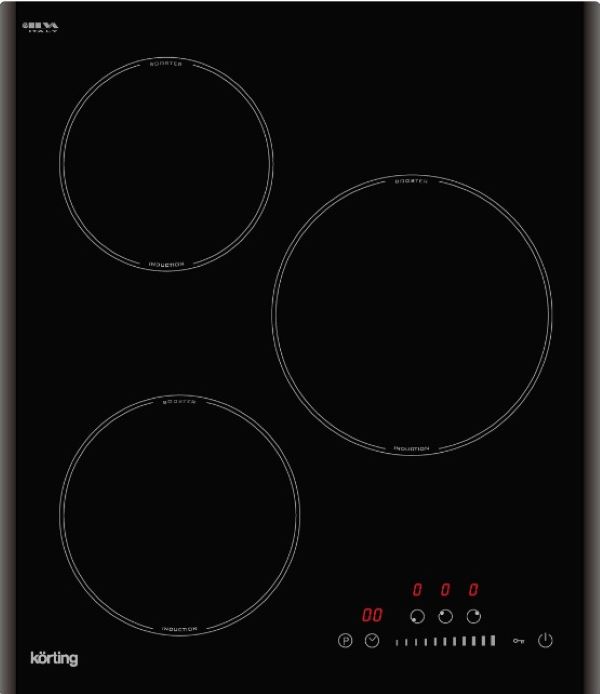 Встраиваемая варочная панель индукционная Korting HI 43053 B черный