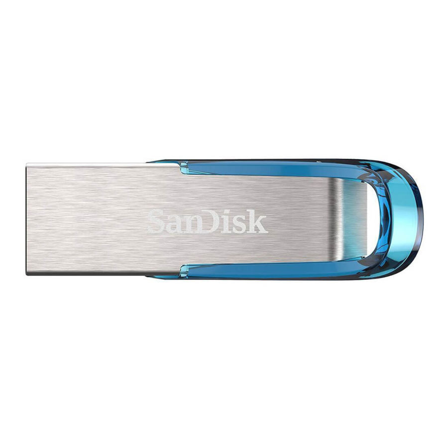 Флешка SanDisk Ultra Flair 32ГБ silver/blue (SDCZ73-032G-G46B)