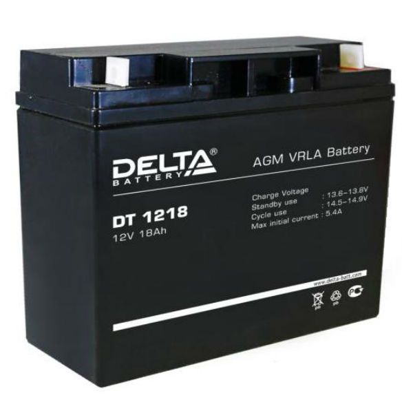 Аккумулятор для ИБП Delta DT 1218 12В 18Ач 181x76x168 мм
