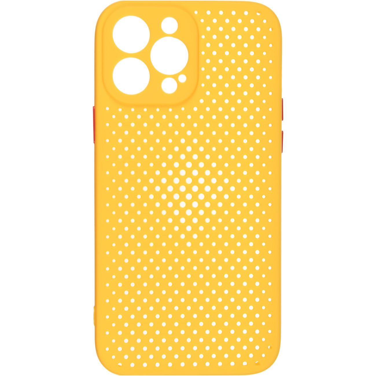 Чехол CARMEGA iPhone 13 Pro Dot yellow (CAR-SC-DTIPH13PYE)