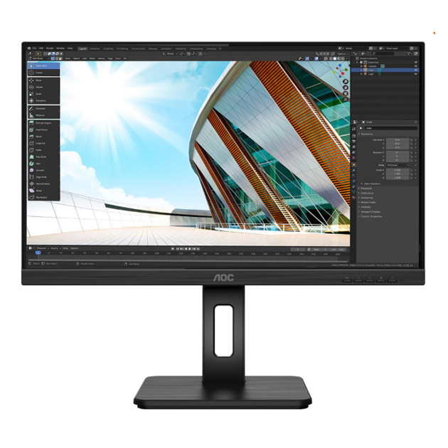 23.8" Монитор AOC 24P2C Black 75Hz 1920x1080 IPS