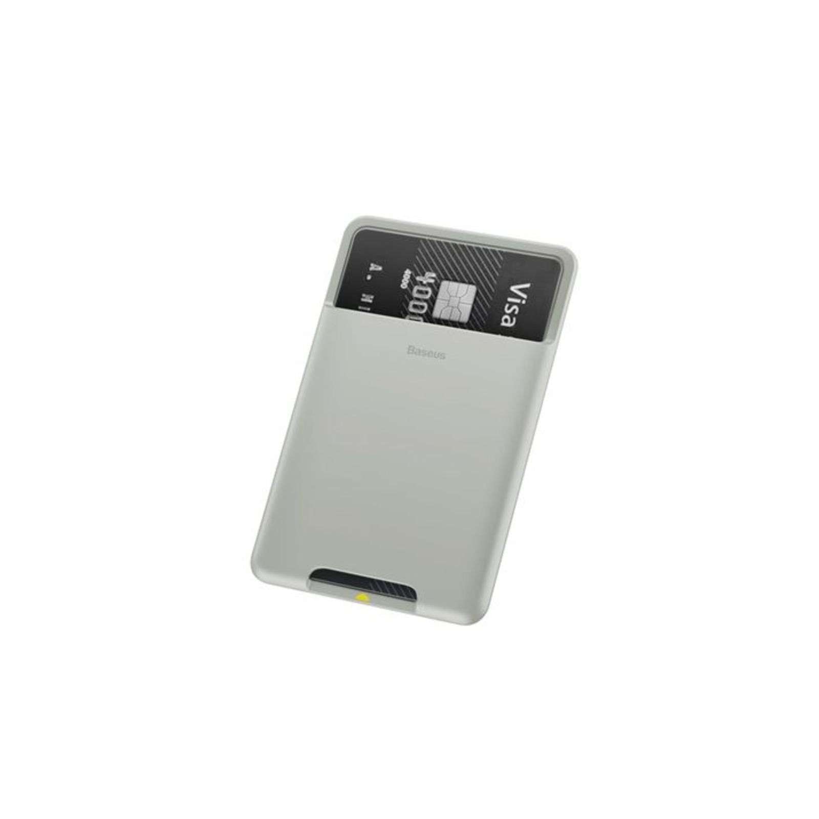 Чехол-органайзер Baseus Back Stick Silicone Card - Светло-серый (ACKD-B0G)