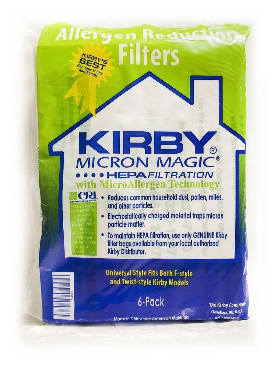Пылесборник для пылесоса Kirby Micron Magic Allergen Reduction Filters 6 шт