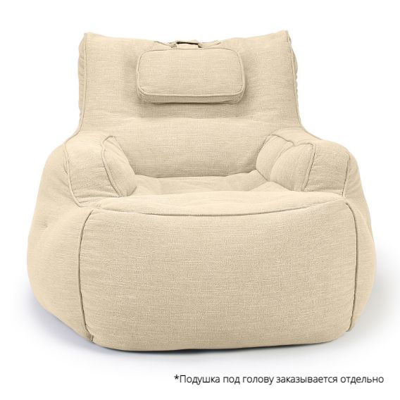 Современное кресло для отдыха aLounge - Tranquility Armchair - Eco Weave (шенилл, бежевый)