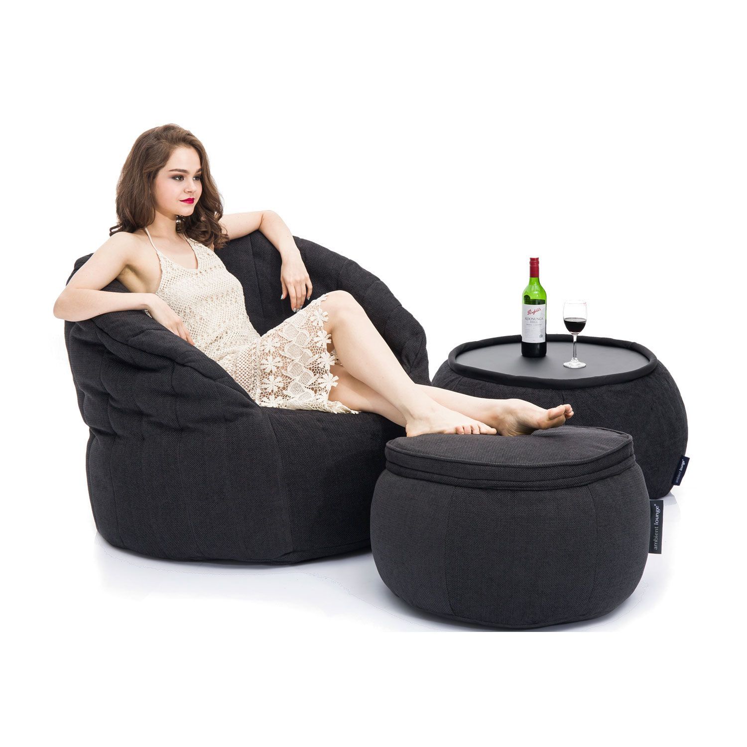 Комплект мягкой мебели Ambient Lounge - Contempo Package - Black Sapphire (черный)