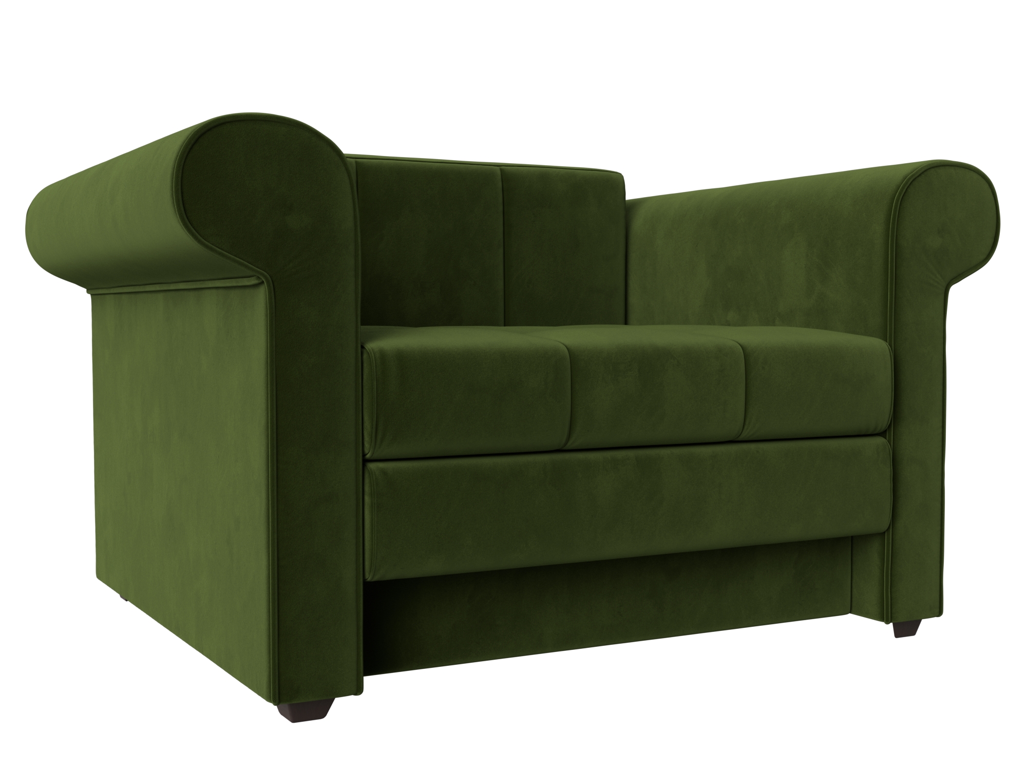 Кресло-кровать Берли микровельвет зеленый