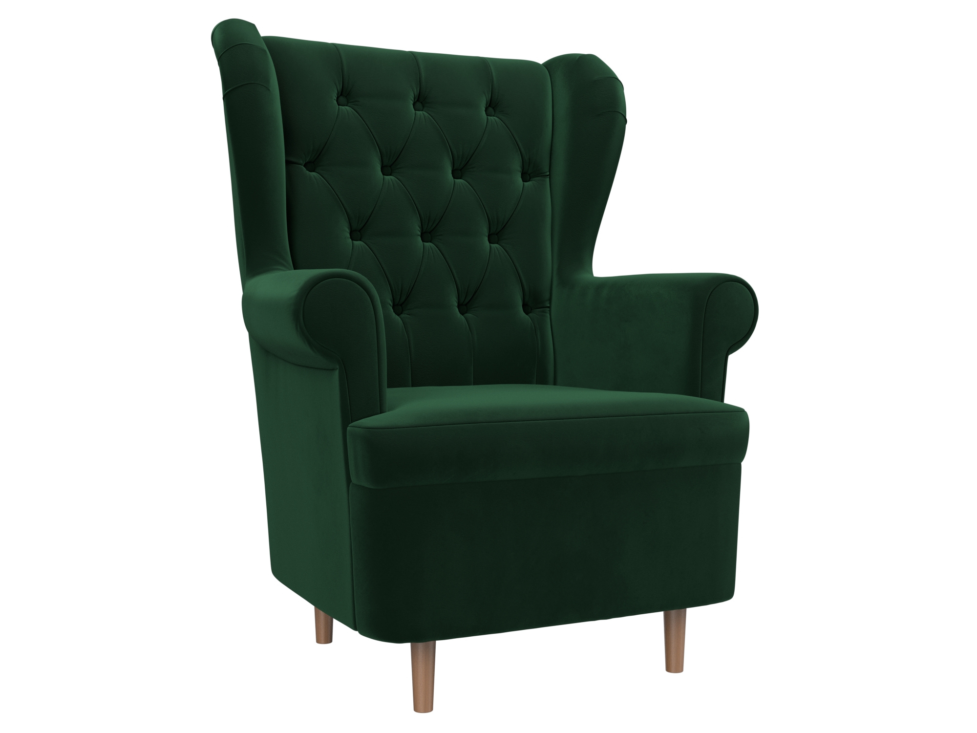 Кресло Торин Люкс велюр зеленый