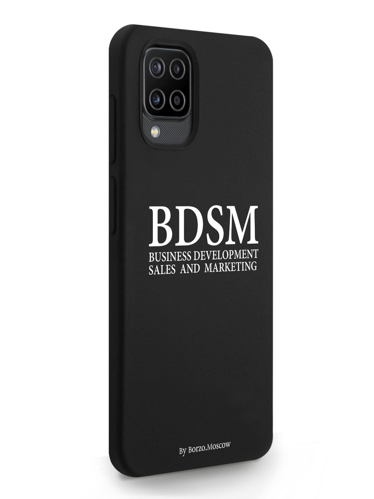Чехол Borzo.Moscow для Samsung Galaxy A12 BDSM черный
