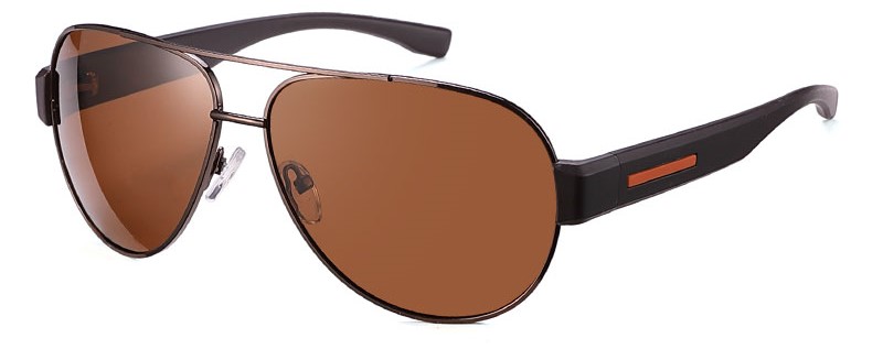 Солнцезащитные очки мужские CALANDO AK17172 коричневые