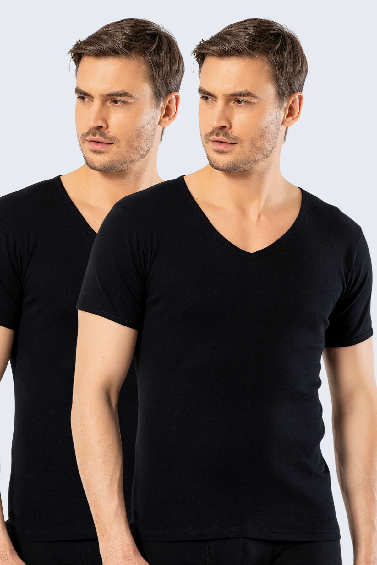 Комплект футболок мужских Cacharel 1502 черных M