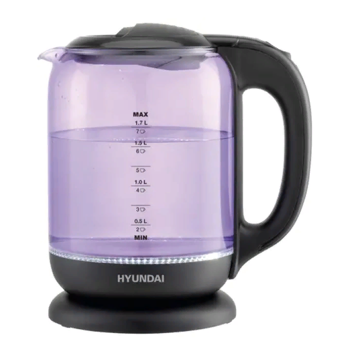Чайник электрический Hyundai HYK-G5809 1.8л фиолетовый/черный