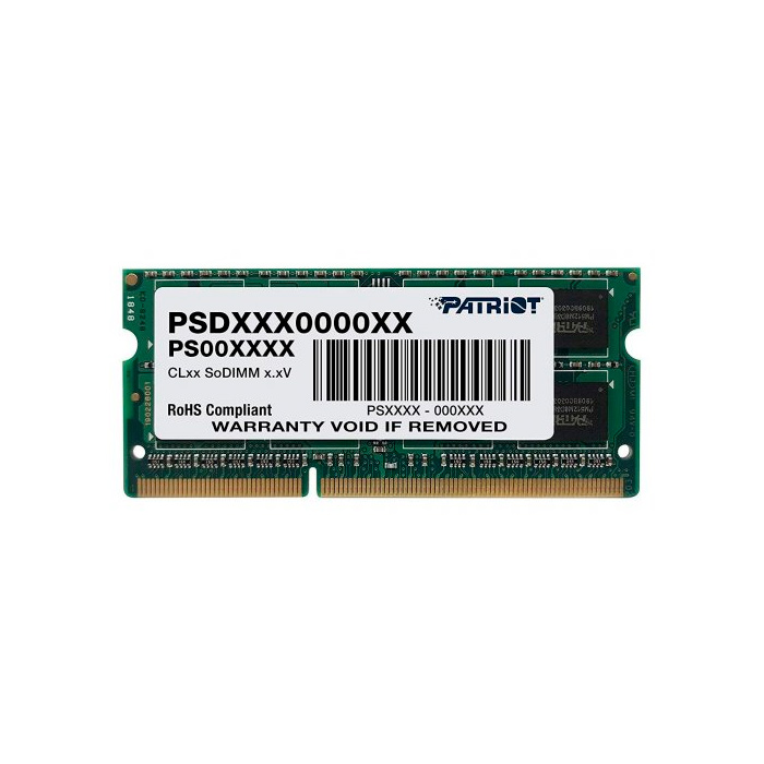 Оперативная память Patriot 4Gb DDR-III 1333MHz SO-DIMM (PSD34G13332S)