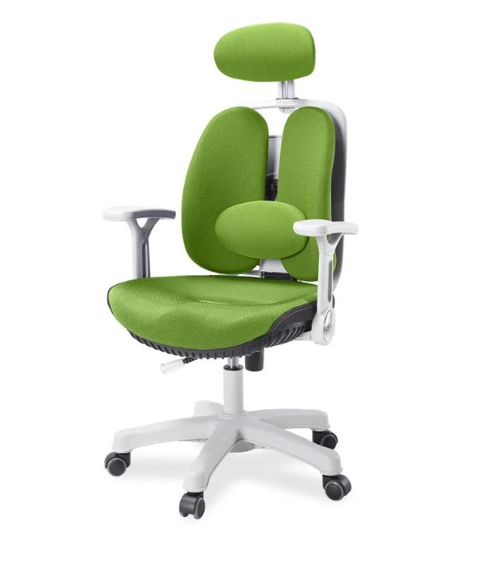 Компьютерное кресло серия Synif мод. Inno Health (SY-1264-W-GN) с белым каркасом