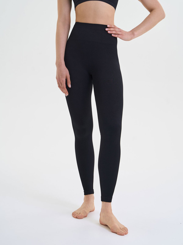 Леггинсы женские Mademoiselle 1550 Leggings Rib черные M