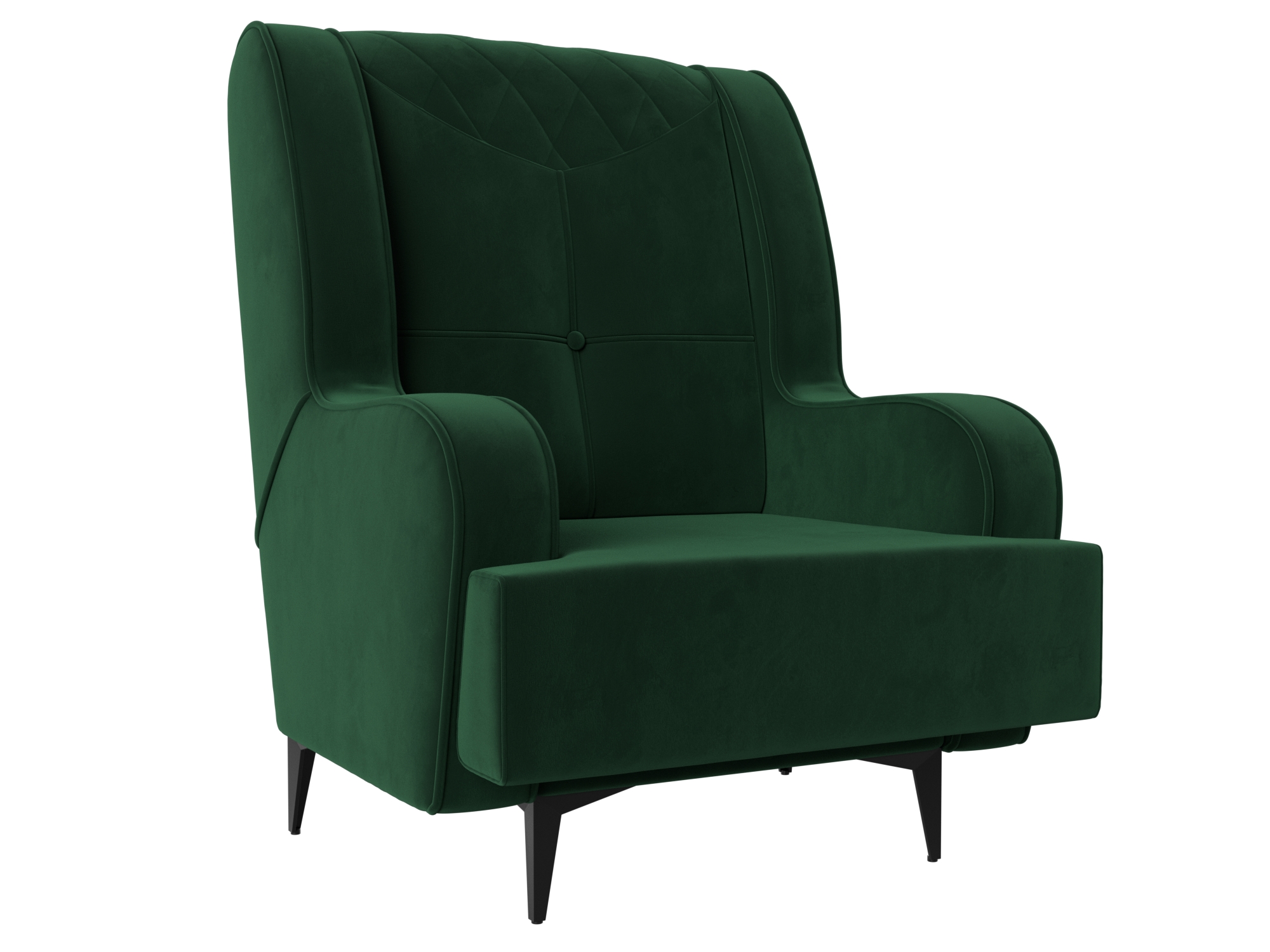Кресло Неаполь велюр зеленый