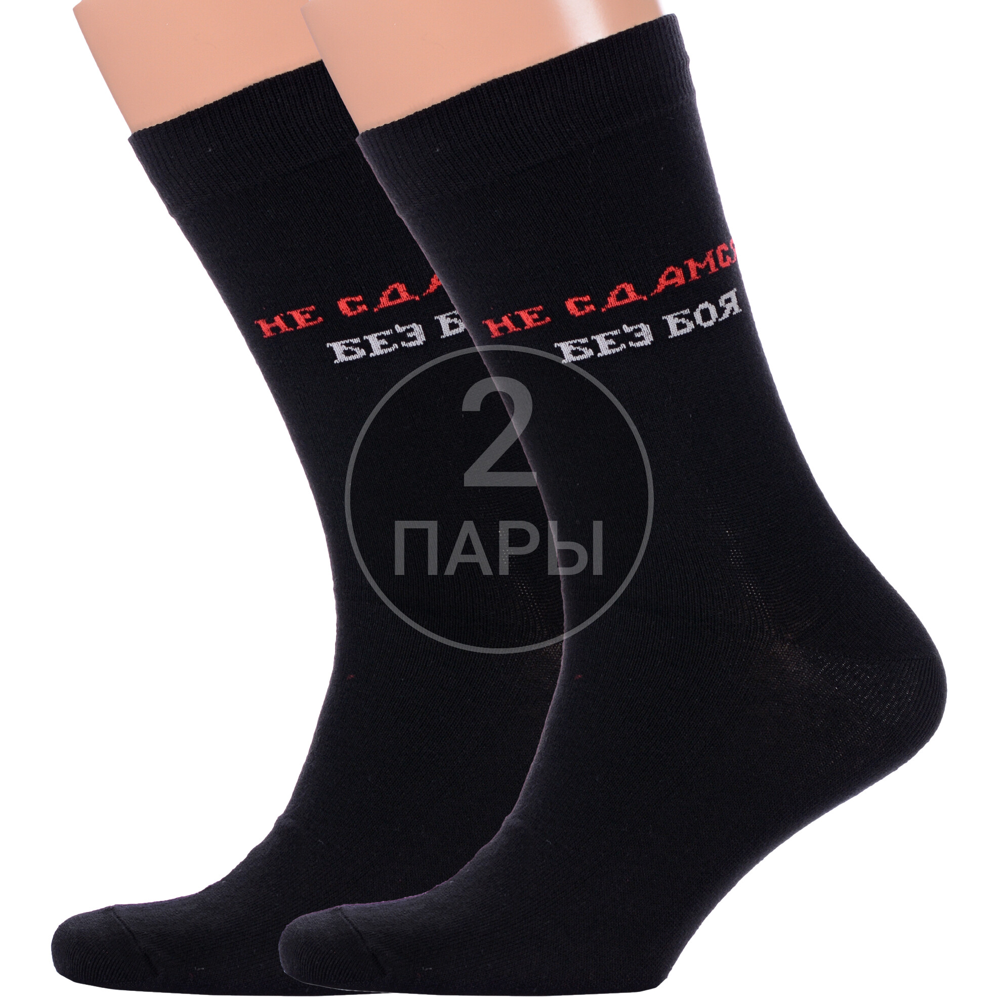 Комплект носков мужских Красная Ветка 2-С-1356 черных 25 2 пары