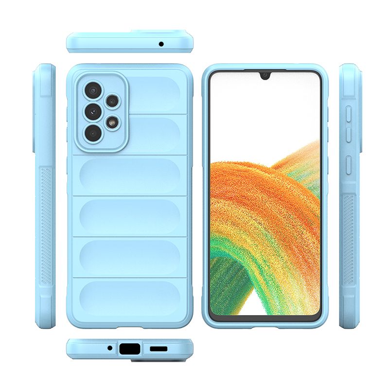 Чехол Flexible Case для Samsung Galaxy A33 голубой