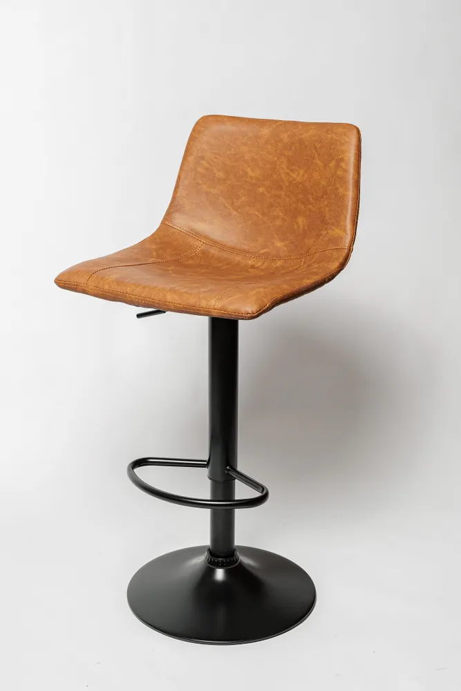 Барный стул ЦМ BN-1254P коричневый, экокожа