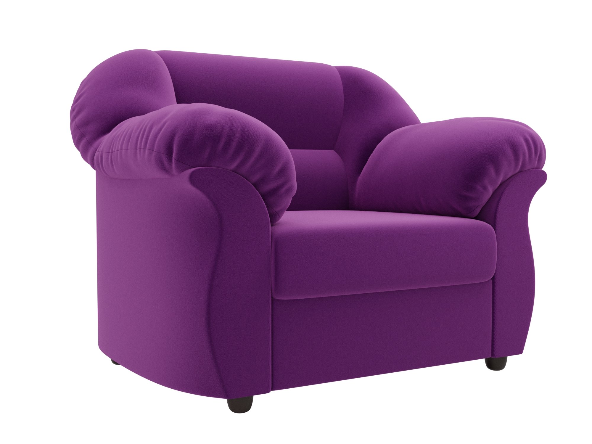 Кресло Карнелла микровельвет фиолетовый