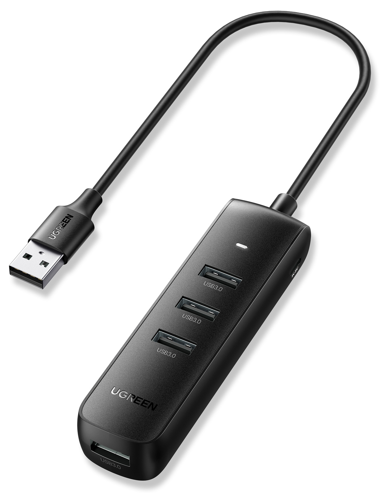 Разветвитель для компьютера uGreen CM416 (10915) USB 3.0 4-Port Hub 0.25m - Black (10915_)