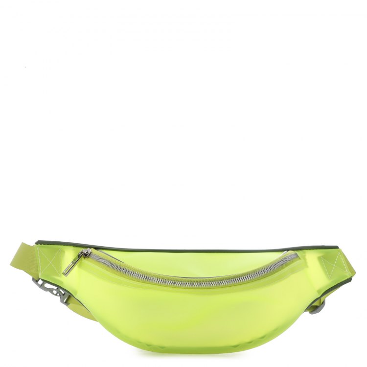 Поясная сумка женская Calzetti TRANSPARENT BELT BAG NEW, желто-зеленый