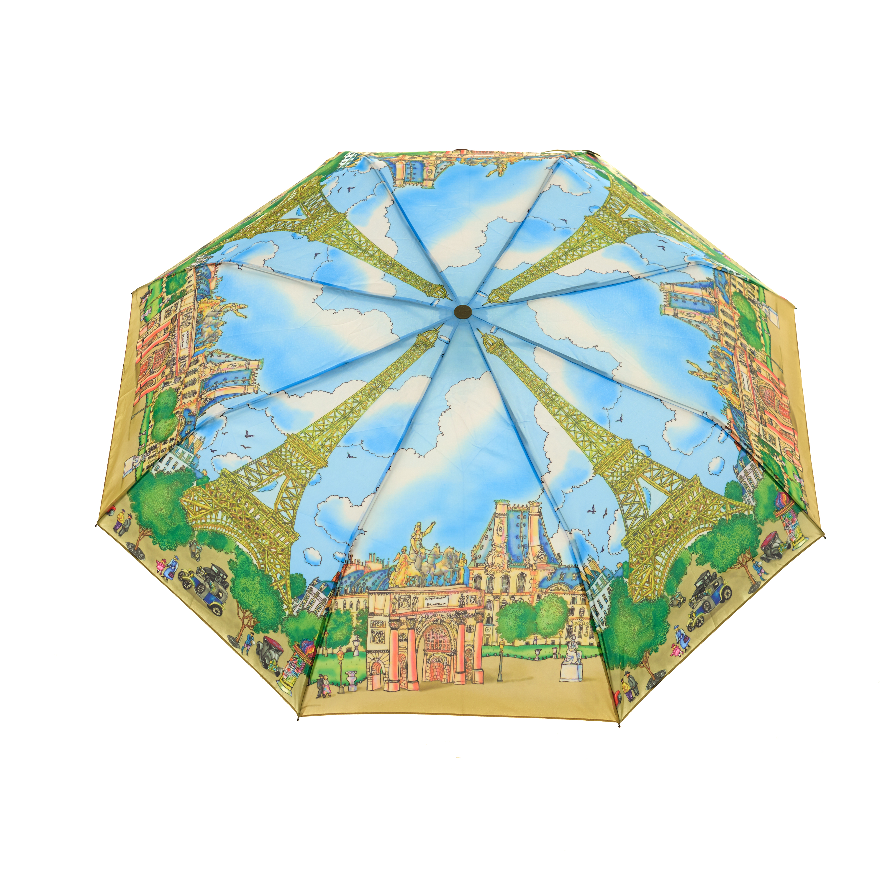 Зонт женский Raindrops RD05222815 зеленый/голубой