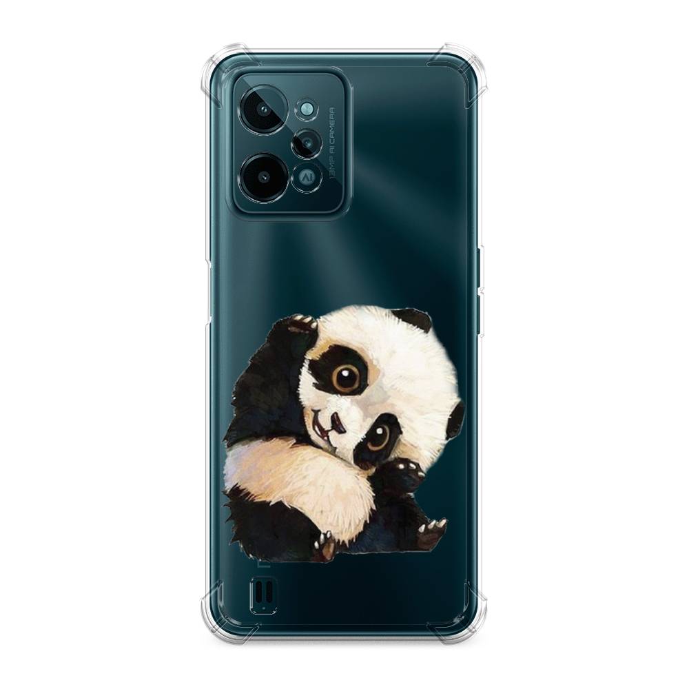 Чехол Awog на Oppo Realme C15 "Большеглазая панда"