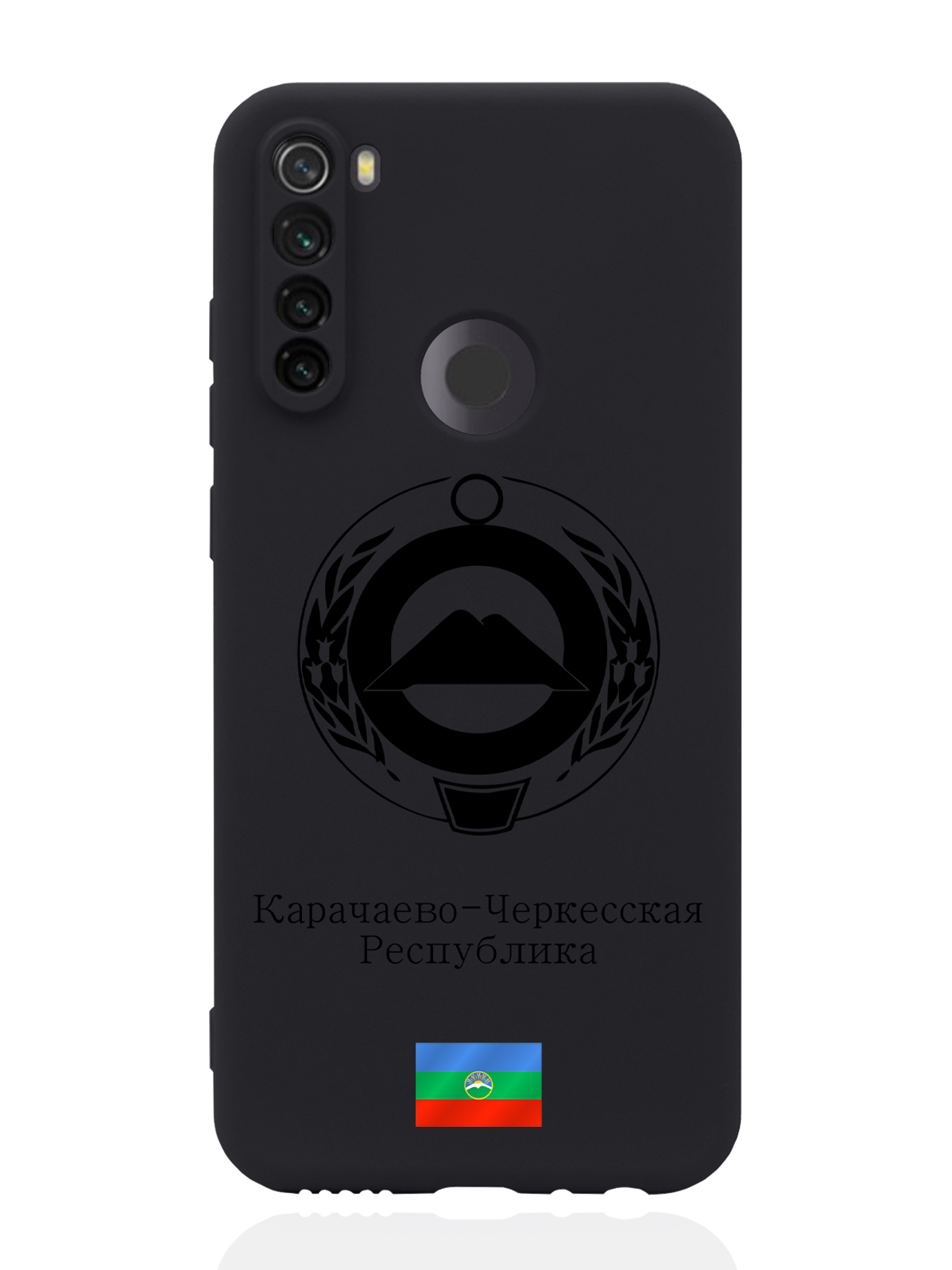 Чехол SignumCase для Xiaomi Redmi Note 8T Черный Герб Карачаево-Черкесии черный