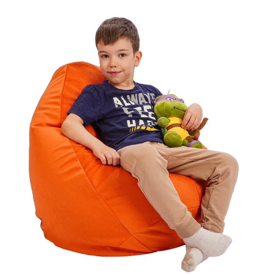 Кресло-груша Kreslo-Puff MINI CAMARO 30 Велюр Оранжевый