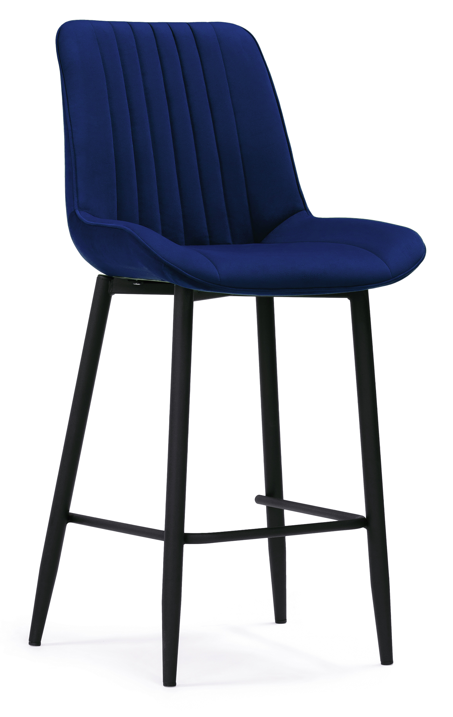 Полубарный стул Мебельные решения Седа, синий/черный