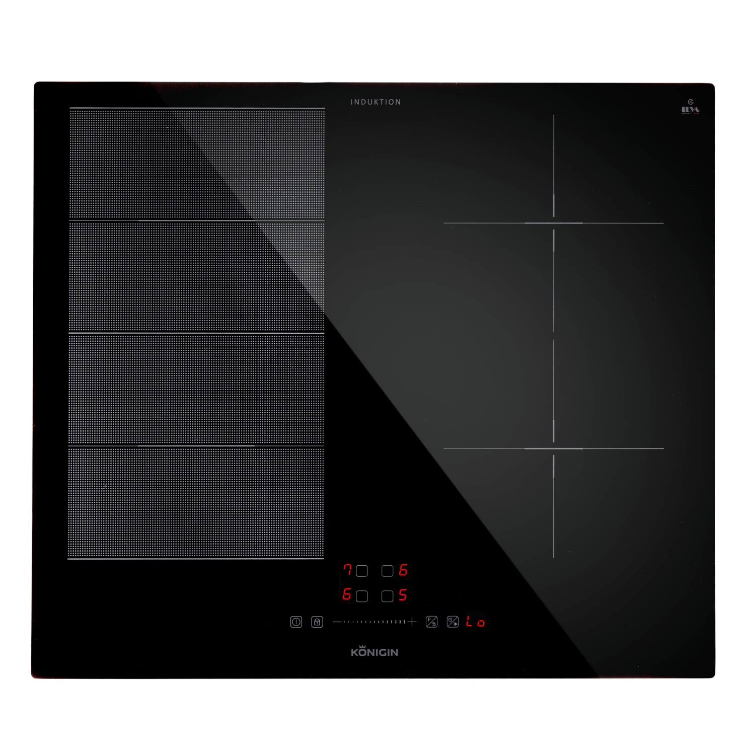Встраиваемая варочная панель индукционная Konigin I604 SB1BK черный