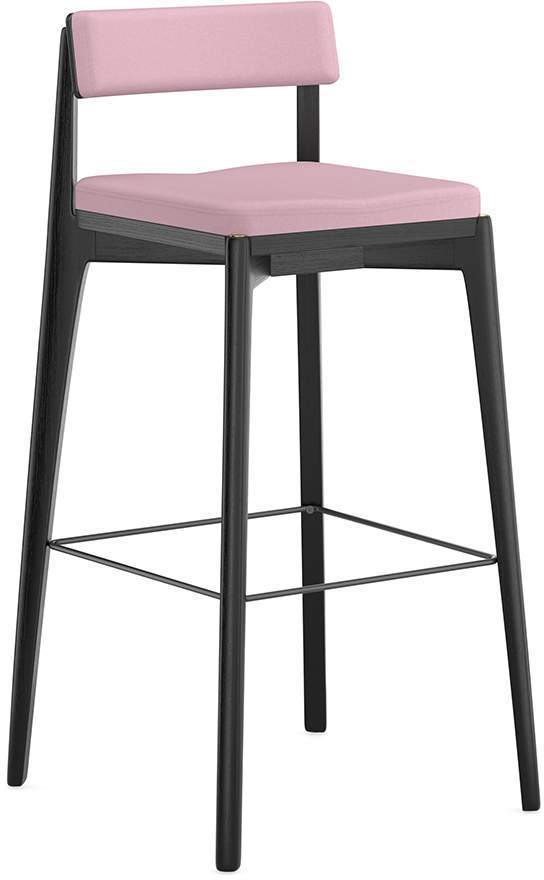 Барный стул Latitude ASKBCHBKBSKPK, черный/розовый