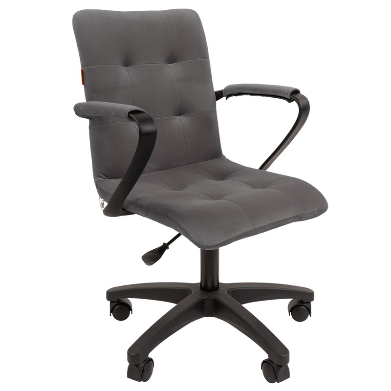 Компьютерное кресло Chairman 030 с подлокотниками, ткань серый