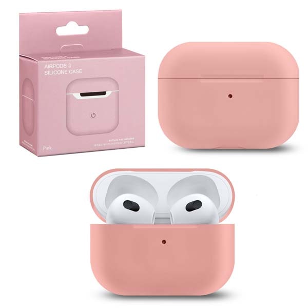 Чехол для AirPods 3 Silicone pink