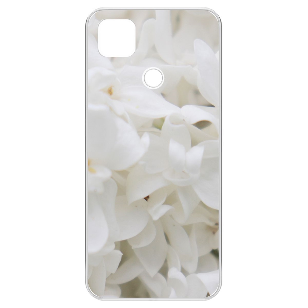 Чехол-накладка Krutoff Clear Case Белые лилии для Xiaomi Redmi 9C