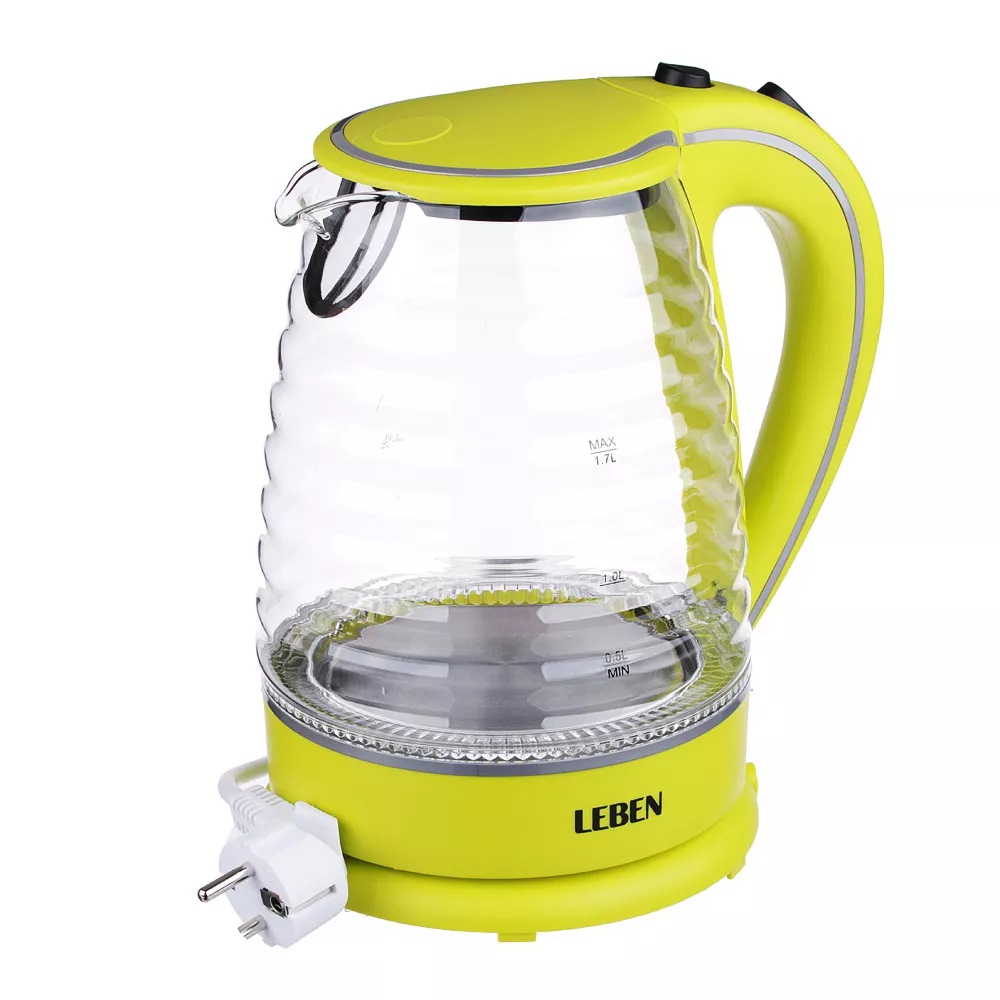 Чайник электрический LEBEN 475-133 1.7 л Green