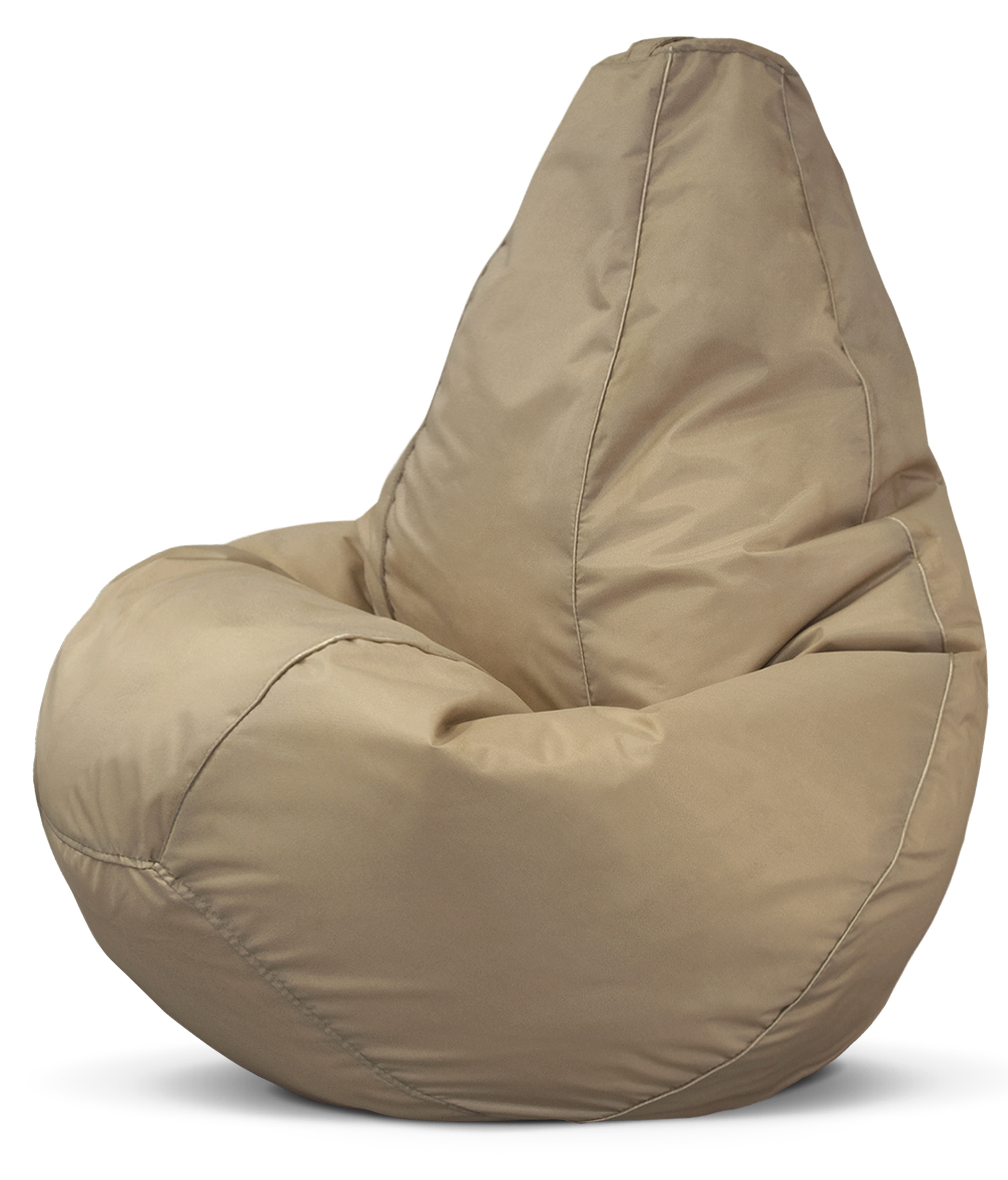 Кресло-мешок PUFLOVE пуфик груша, размер XXXXL, бежевый оксфорд