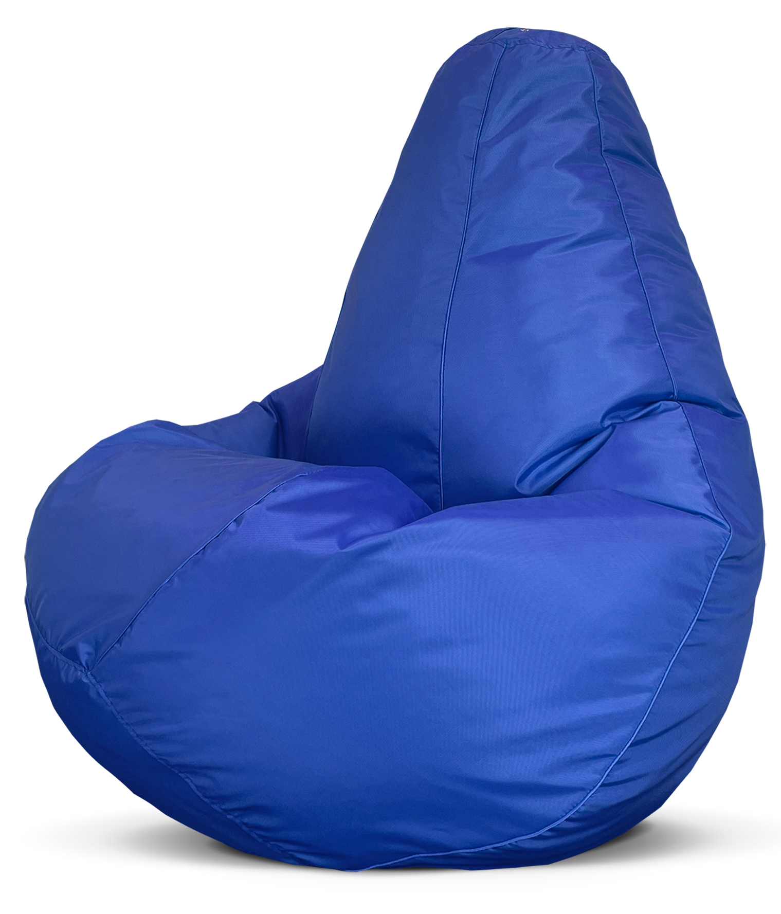 Кресло-мешок PUFLOVE пуфик груша, размер XL, синий оксфорд