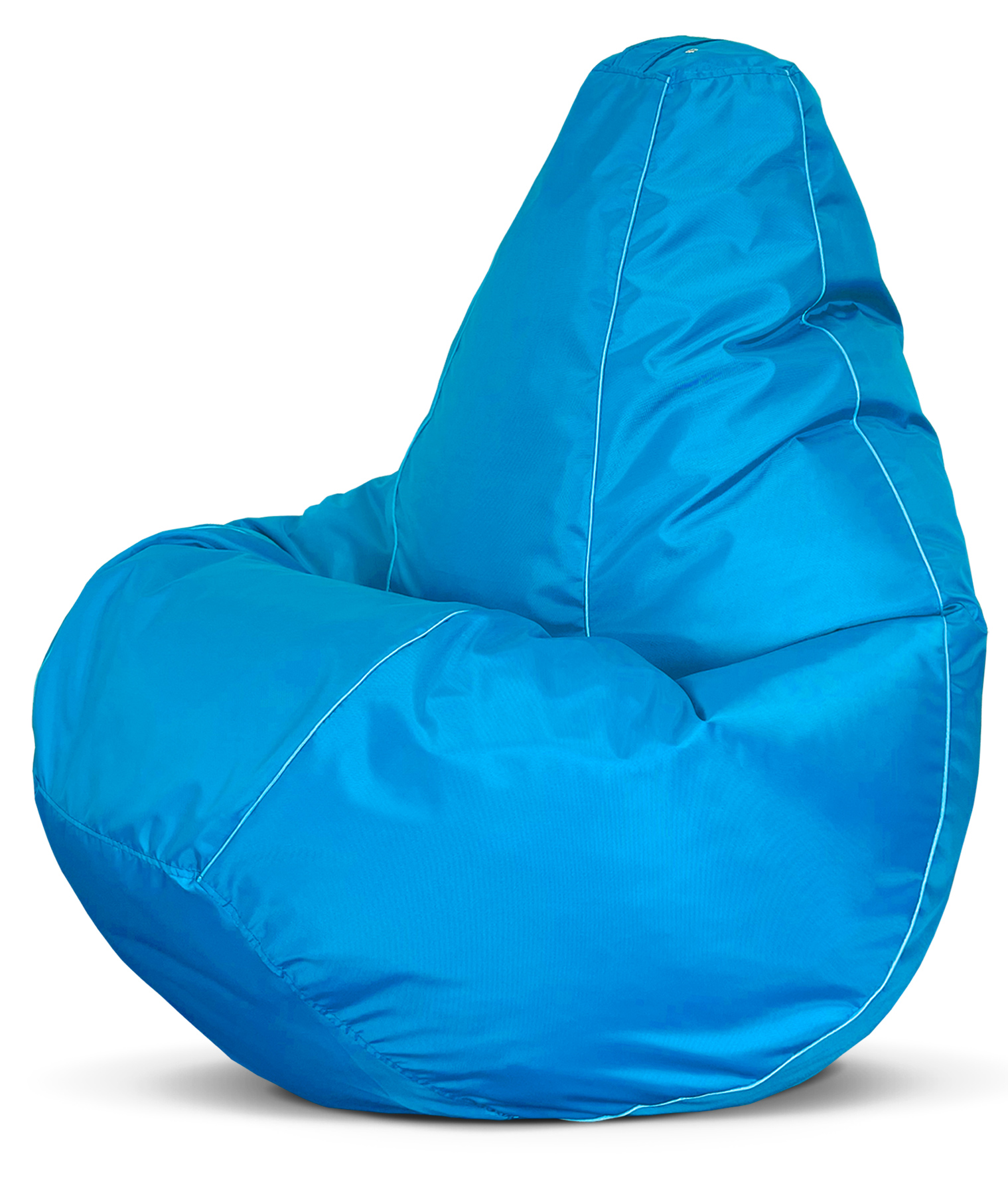 Кресло-мешок PUFLOVE пуфик груша, размер XL, голубой оксфорд