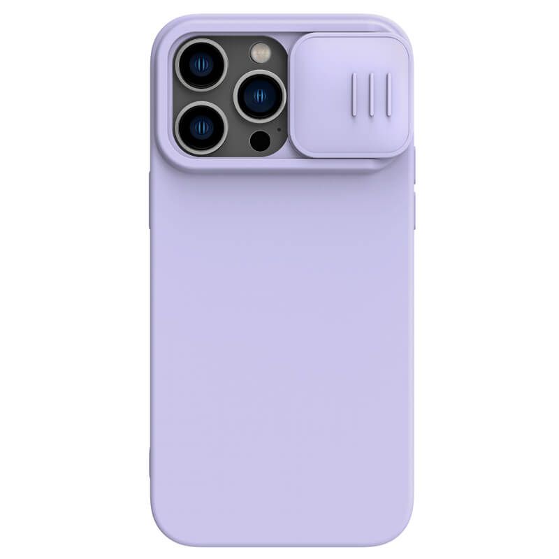 Накладка Nillkin CamShield Silky Magnetic Silicone Case для iPhone 14 Pro (сиреневый)